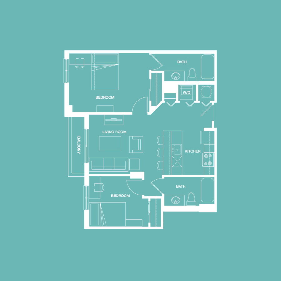 2-Bedroom Student Apartments Near FIU | 4th Street Commons